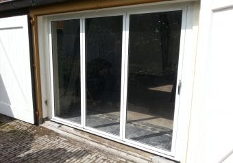 NIEUW! Solarlux Combiline hout / aluminium vouwwand, geïsoleerd ...