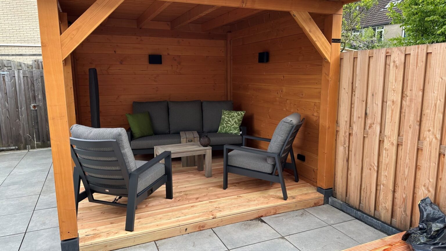 Hillhout overkapping type Premium - Buiten-Goed